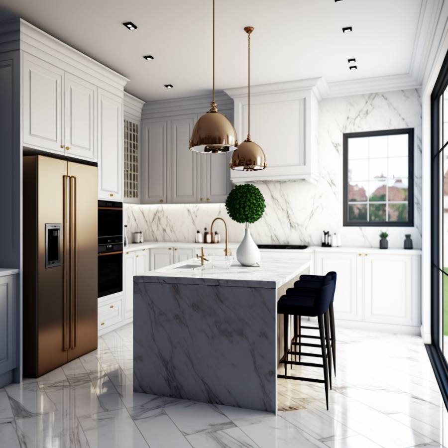 DAGAN PRICE | Italian Marble Kitchen, Bath and Lobbies