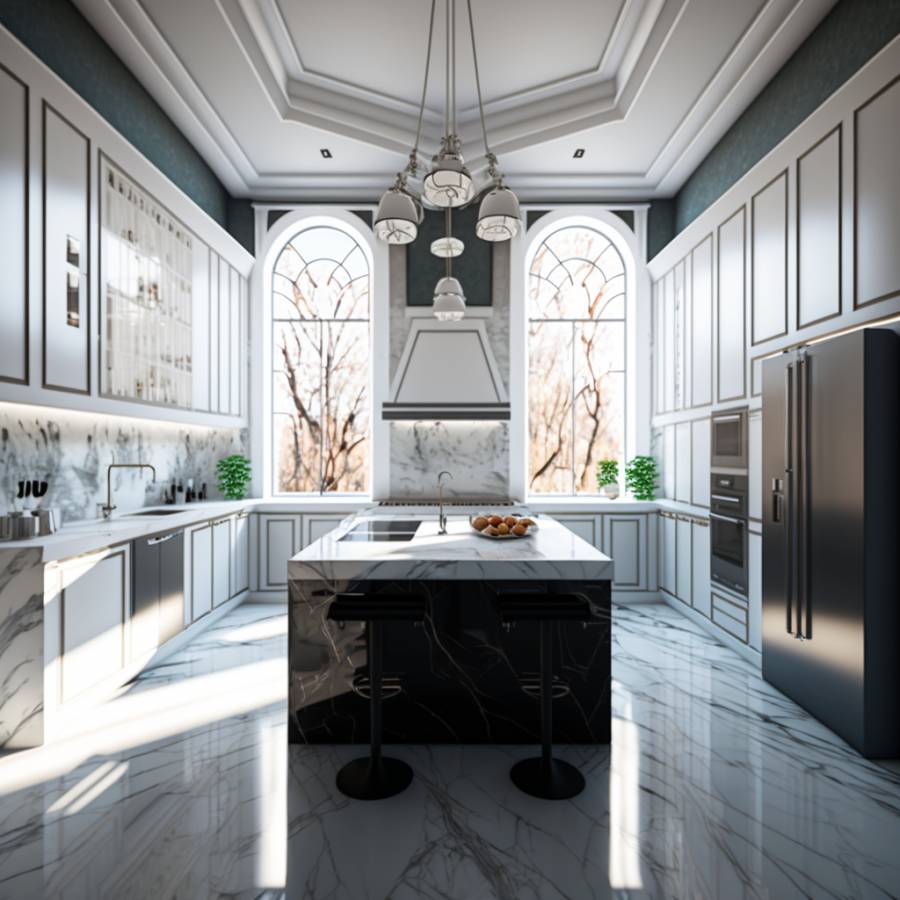 DAGAN PRICE | Italian Marble Kitchen, Bath and Lobbies