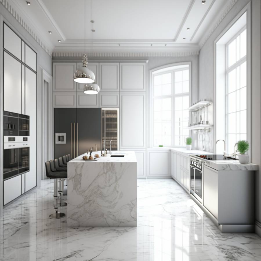 DAGAN PRICE | Italian Marble Kitchen, Bath and Lobbies